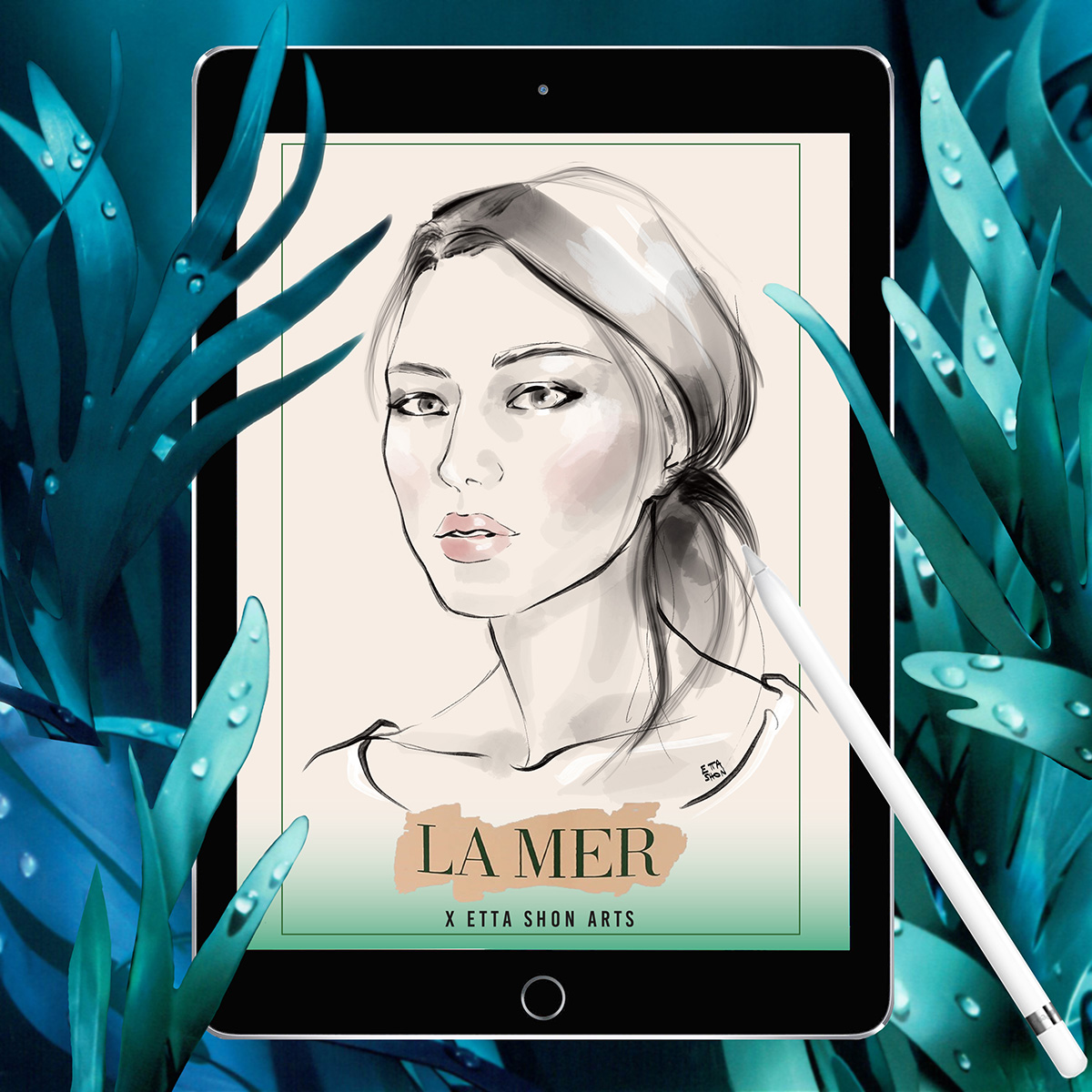 LA MER IPAD SEAWEED sm – ETTA SHON ARTS